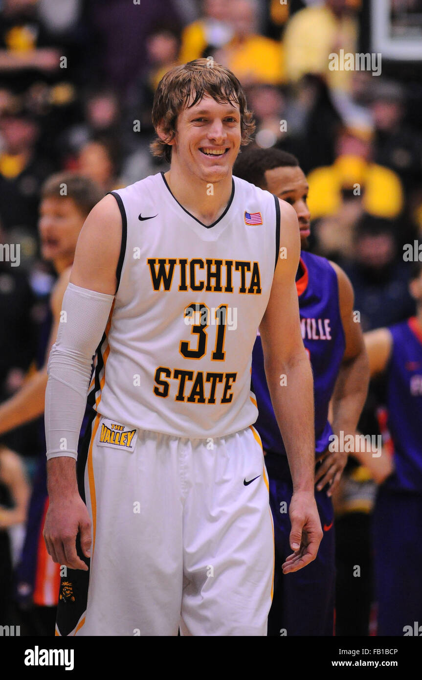 Wichita, Kansas, USA. 06th Jan, 2016. Wichita State Shockers guard Ron ...