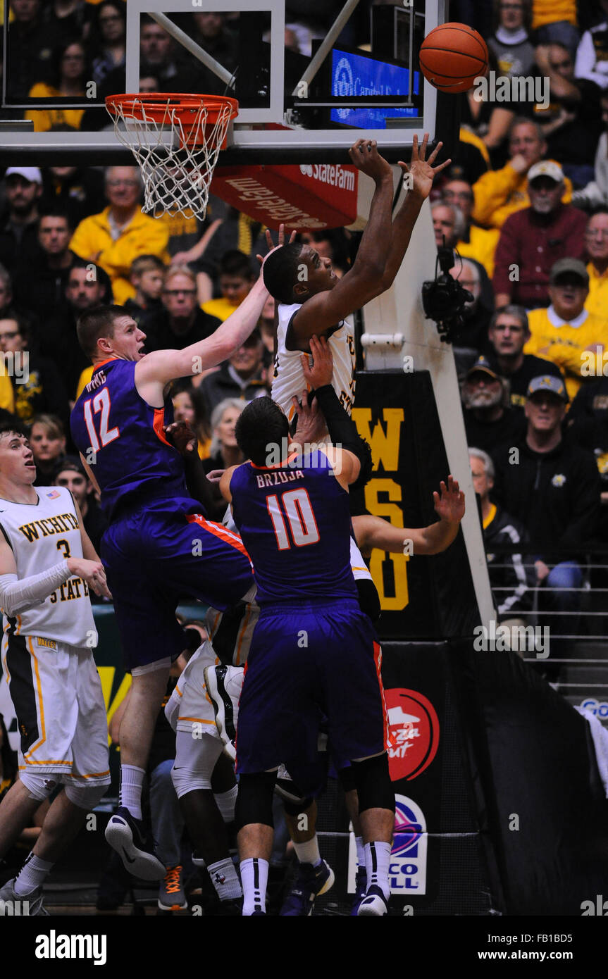 Wichita, Kansas, USA. 06th Jan, 2016. Wichita State Shockers forward ...