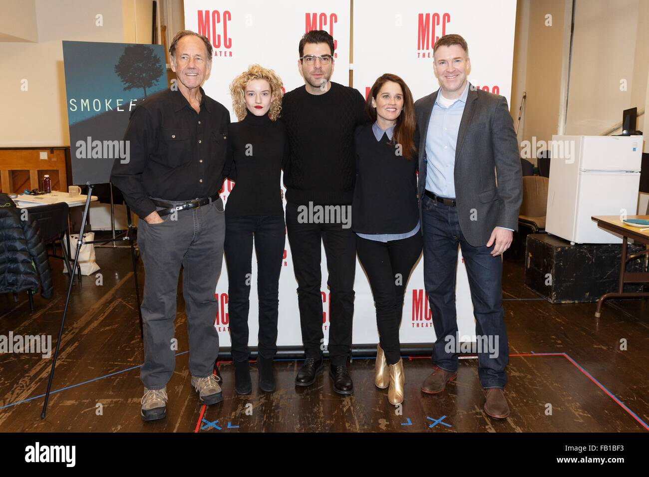 New York, NY, USA. 7th Jan, 2016. Jon DeVries, Julia Garner, Zachary ...