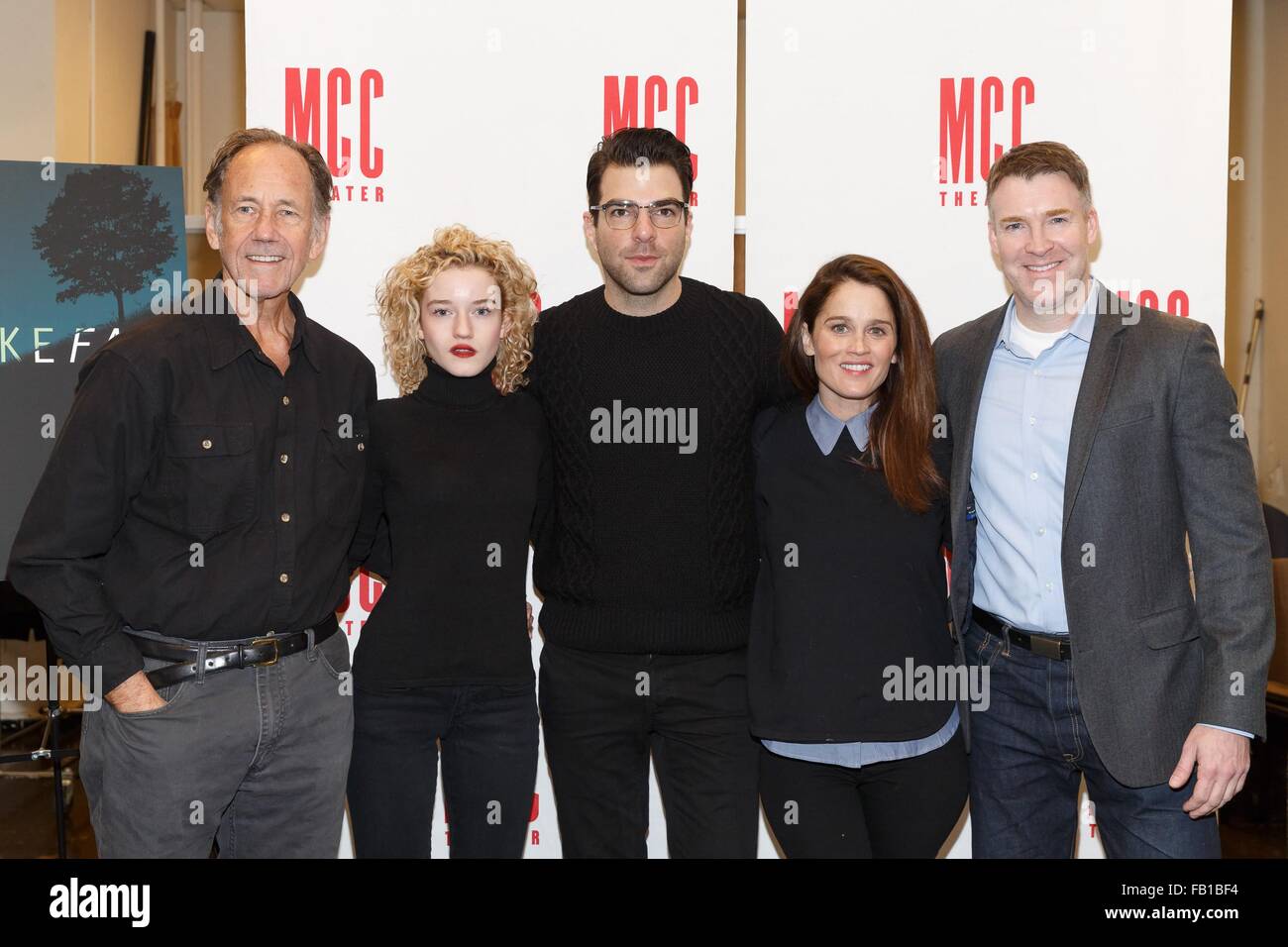 New York, NY, USA. 7th Jan, 2016. Jon DeVries, Julia Garner, Zachary ...
