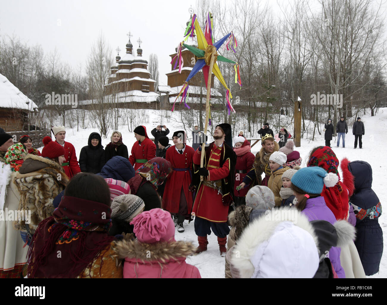 Kiev, Ukraine. 4th Dec, 2015. Ukrainians celebrate Orthodox Christmas ...