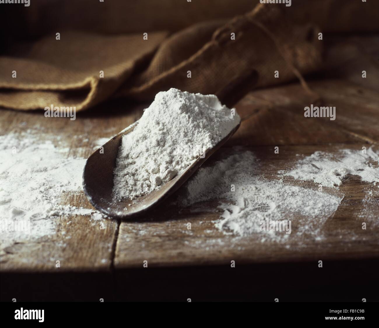Bag plain white flour on hi-res stock photography and images - Alamy