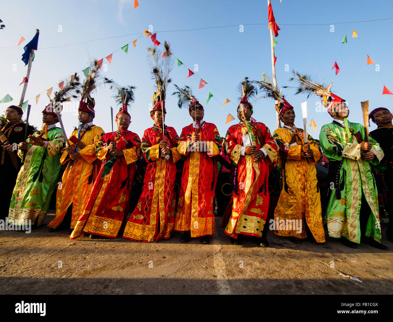 Manau Dance, traditional ceremony of Kachin people to celebrate Kachin ...