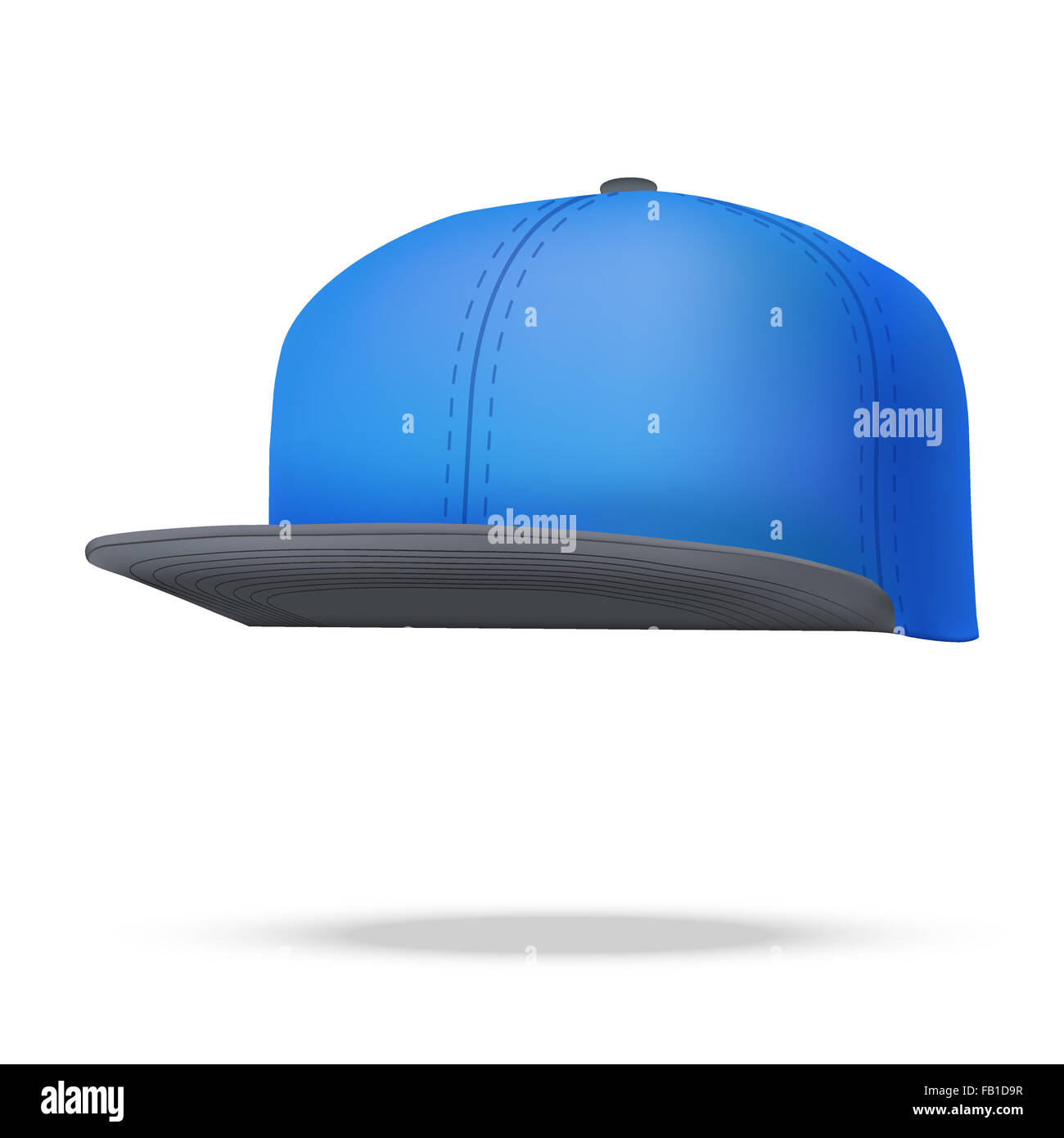 Layout of Male color rap cap. illustration Stock Photo - Alamy