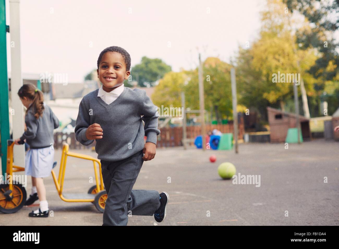 Schoolboy running hi-res stock photography and images - Alamy