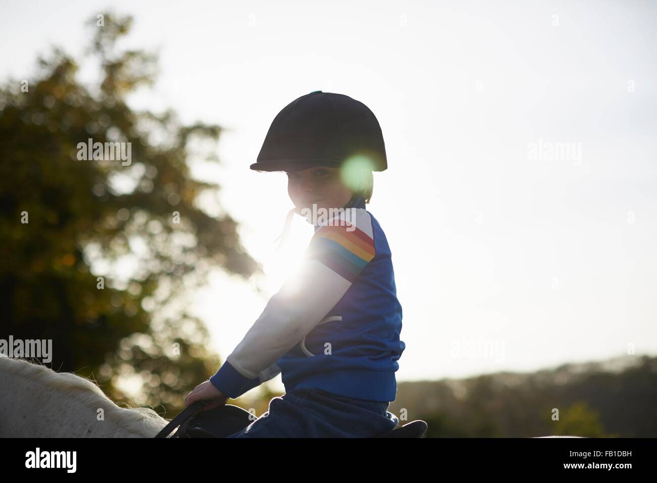 Pony boy riding hi-res stock photography and images - Alamy