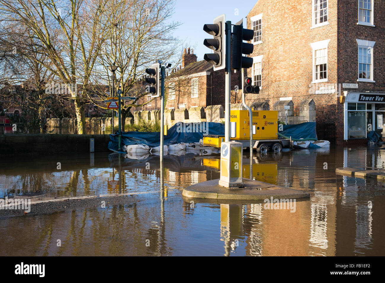 A 'traffic island' at the junction of Tower Street and St. George's ...