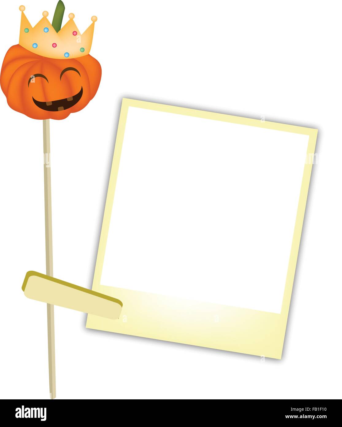 Illustration of A Jack-o-Lantern Pumpkin Wearing A Golden Crown with ...