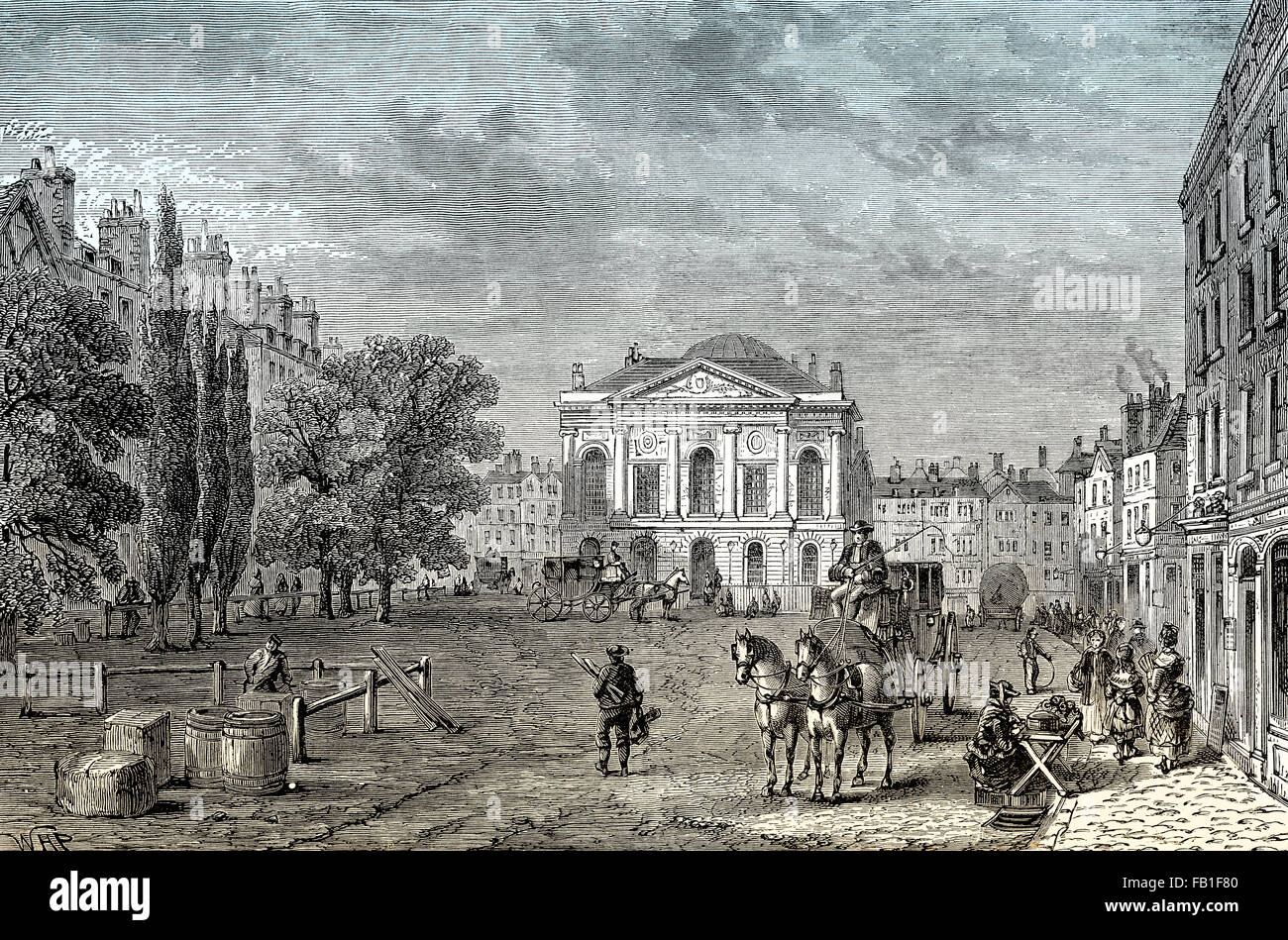 Clerkenwell Green, 1789, London, UK Stock Photo - Alamy