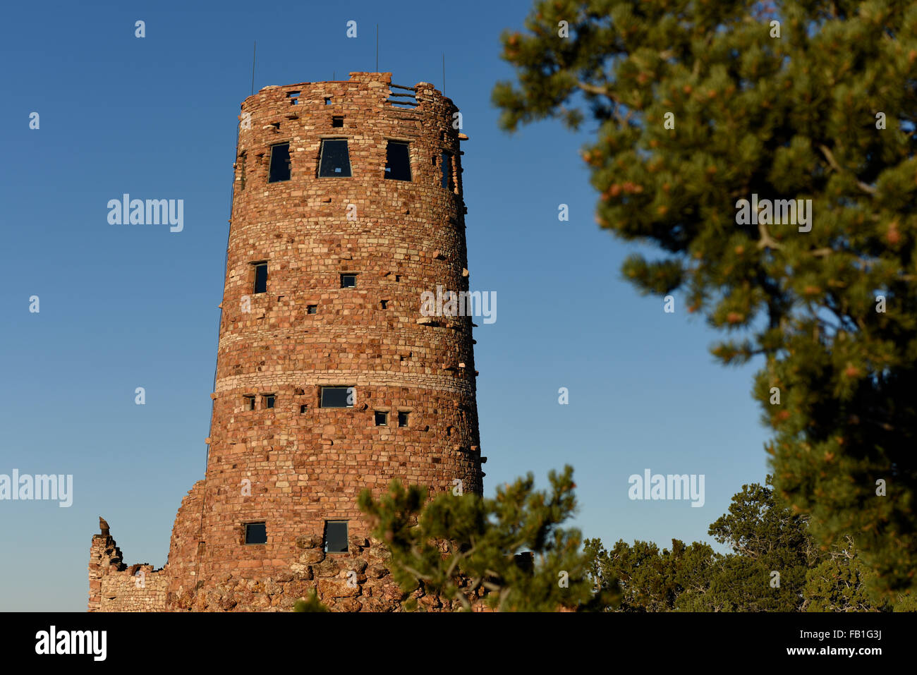 Desert View Watchtower also known as Indian Watchtower on the South Rim ...