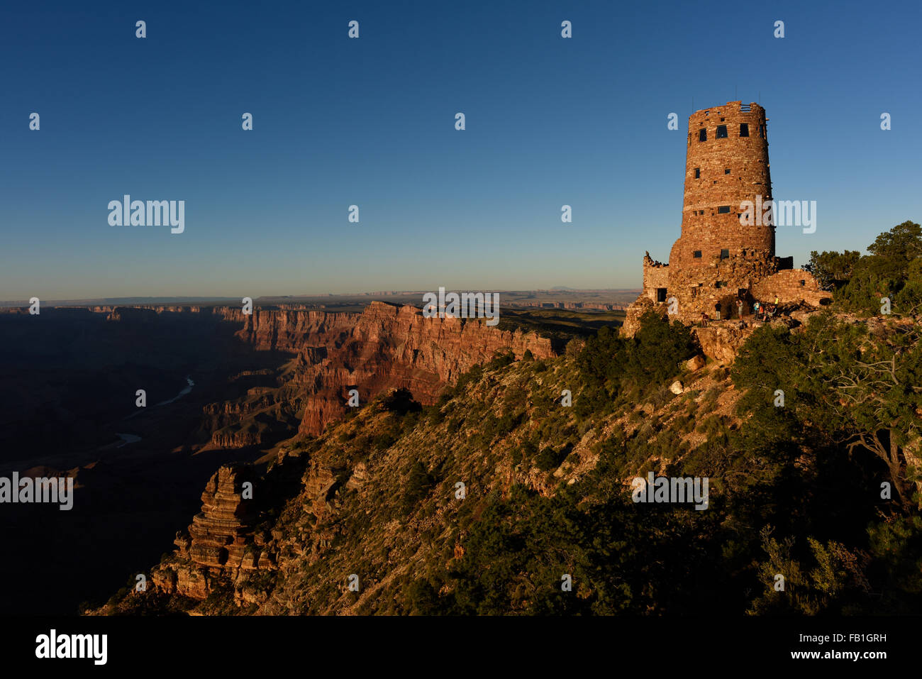 Desert View Watchtower also known as Indian Watchtower on the South Rim ...