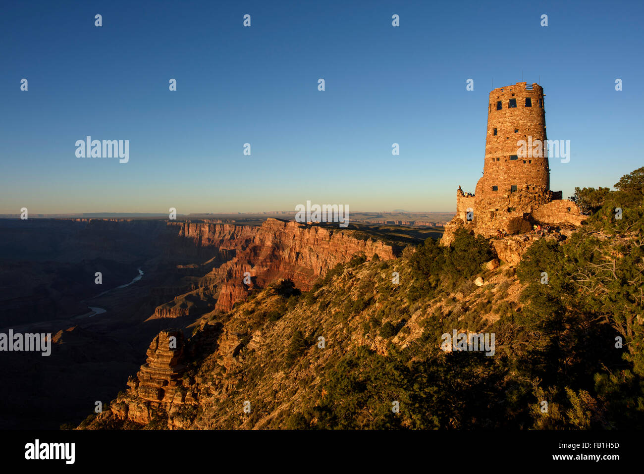 Desert View Watchtower also known as Indian Watchtower on the South Rim ...