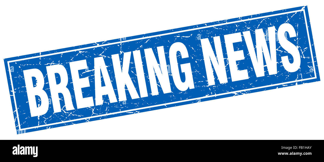 Breaking news square stamp hi-res stock photography and images - Alamy