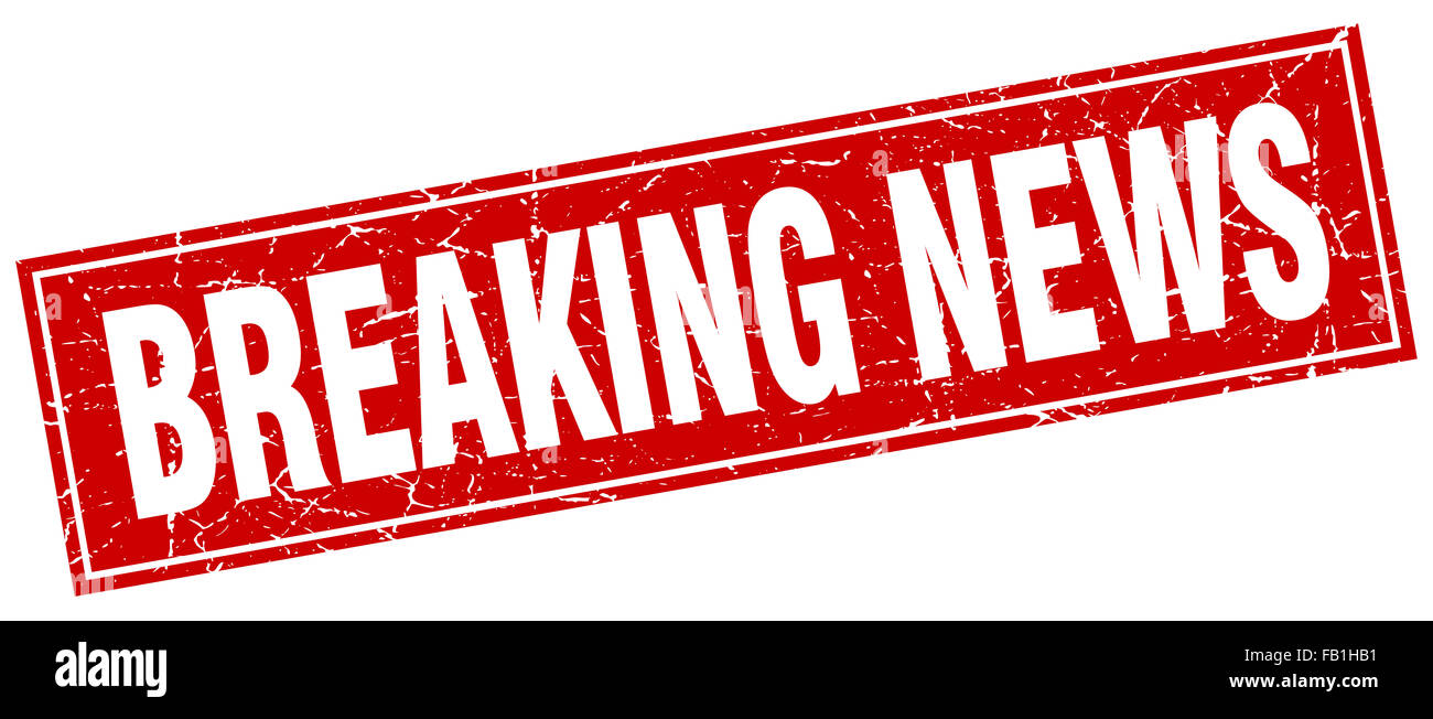 Breaking news square stamp hi-res stock photography and images - Alamy