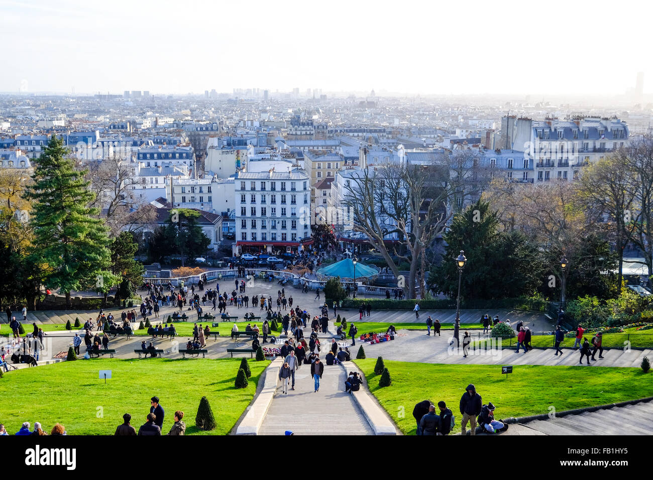 View from Basilica of the Sacred Heart of Paris, Sacre Coure, Sacré ...