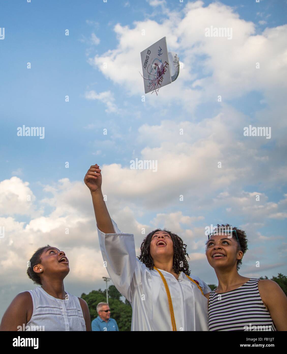 Graduation Throwing Cap High Resolution Stock Photography and Images ...