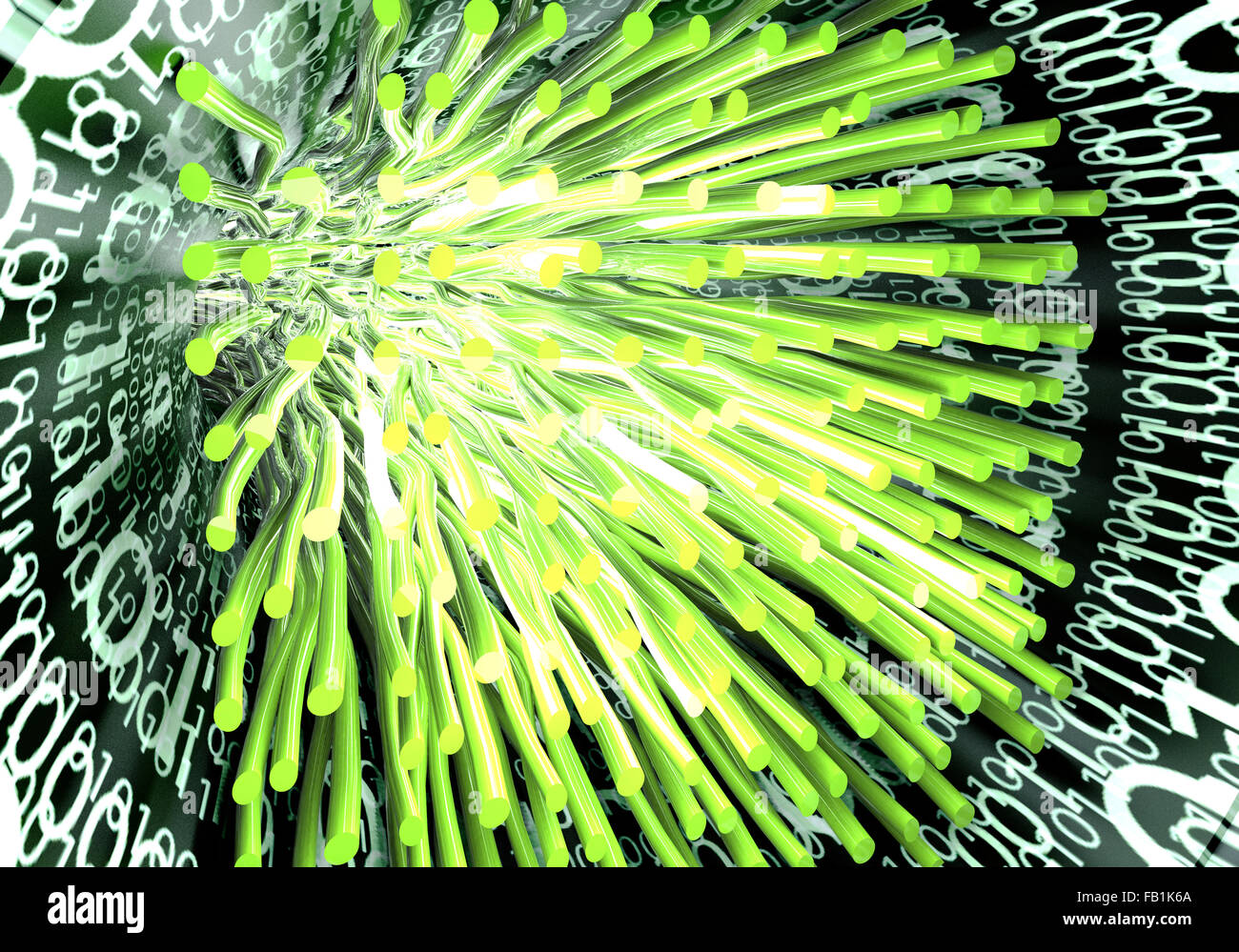 digital optical data cable in a data vortex Stock Photo - Alamy