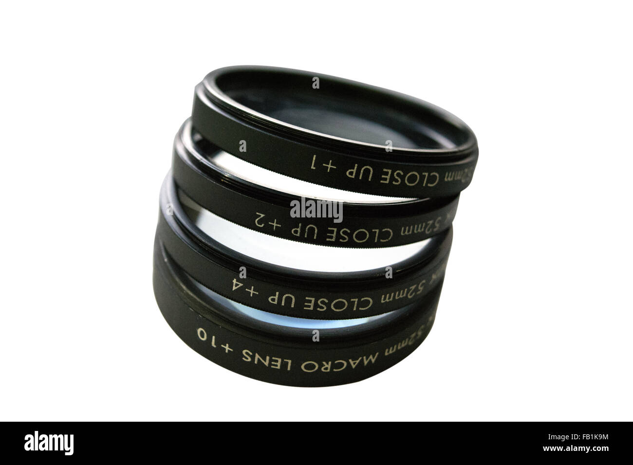Macro Lens Filters +1, +2, +4, 10X (Close-Up Lens Stock Photo - Alamy
