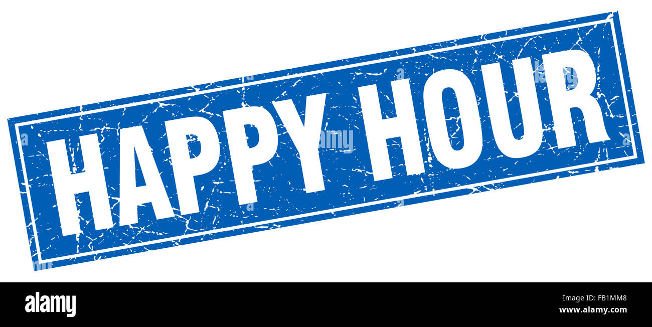 Happy hour blue grunge hi-res stock photography and images - Alamy