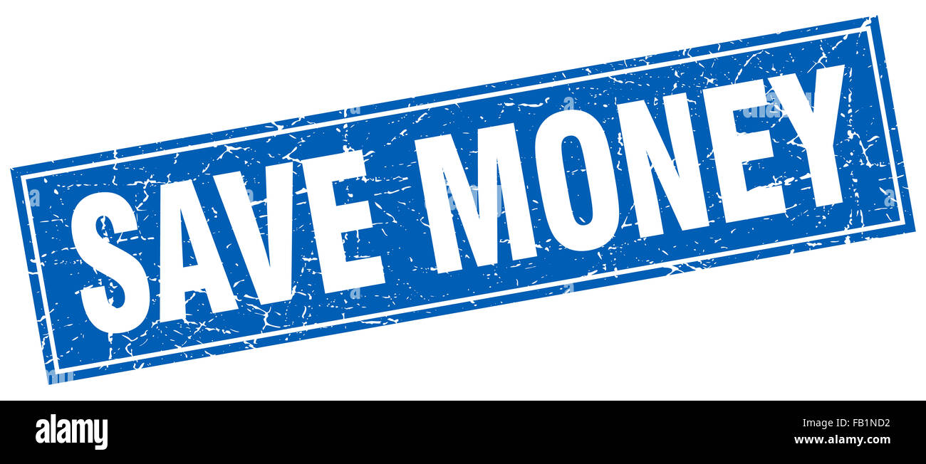 Save money stamp square hi-res stock photography and images - Alamy