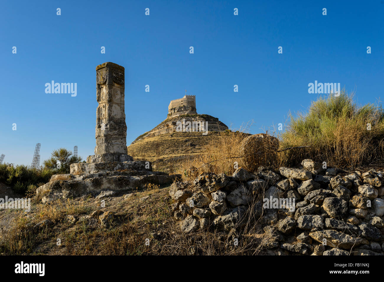 Curiel de Duero castle Stock Photo - Alamy