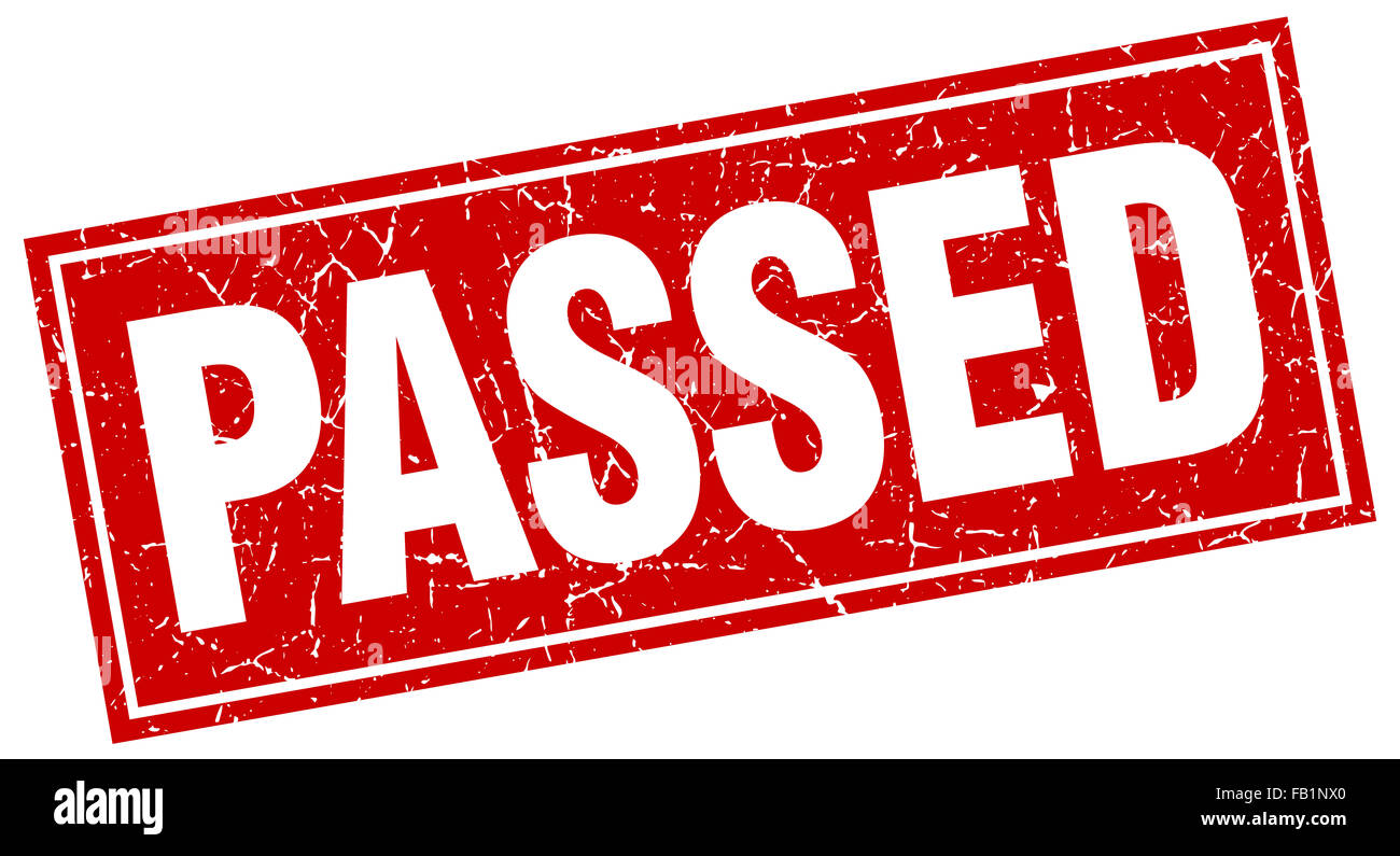 Passed stamp square grungy hi-res stock photography and images - Alamy
