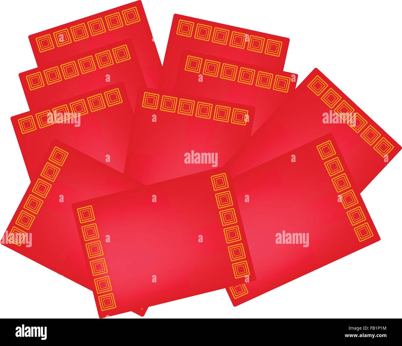 Traditional Chinese, Illustration of Chinese Ang Pao or Red Envelope ...