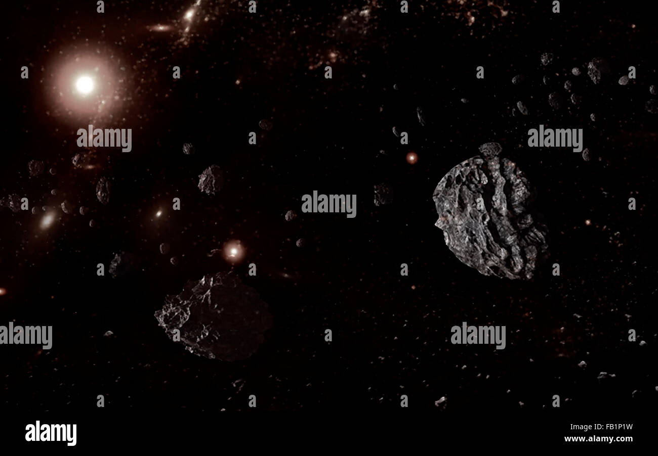 Asteroid belt hi-res stock photography and images - Alamy