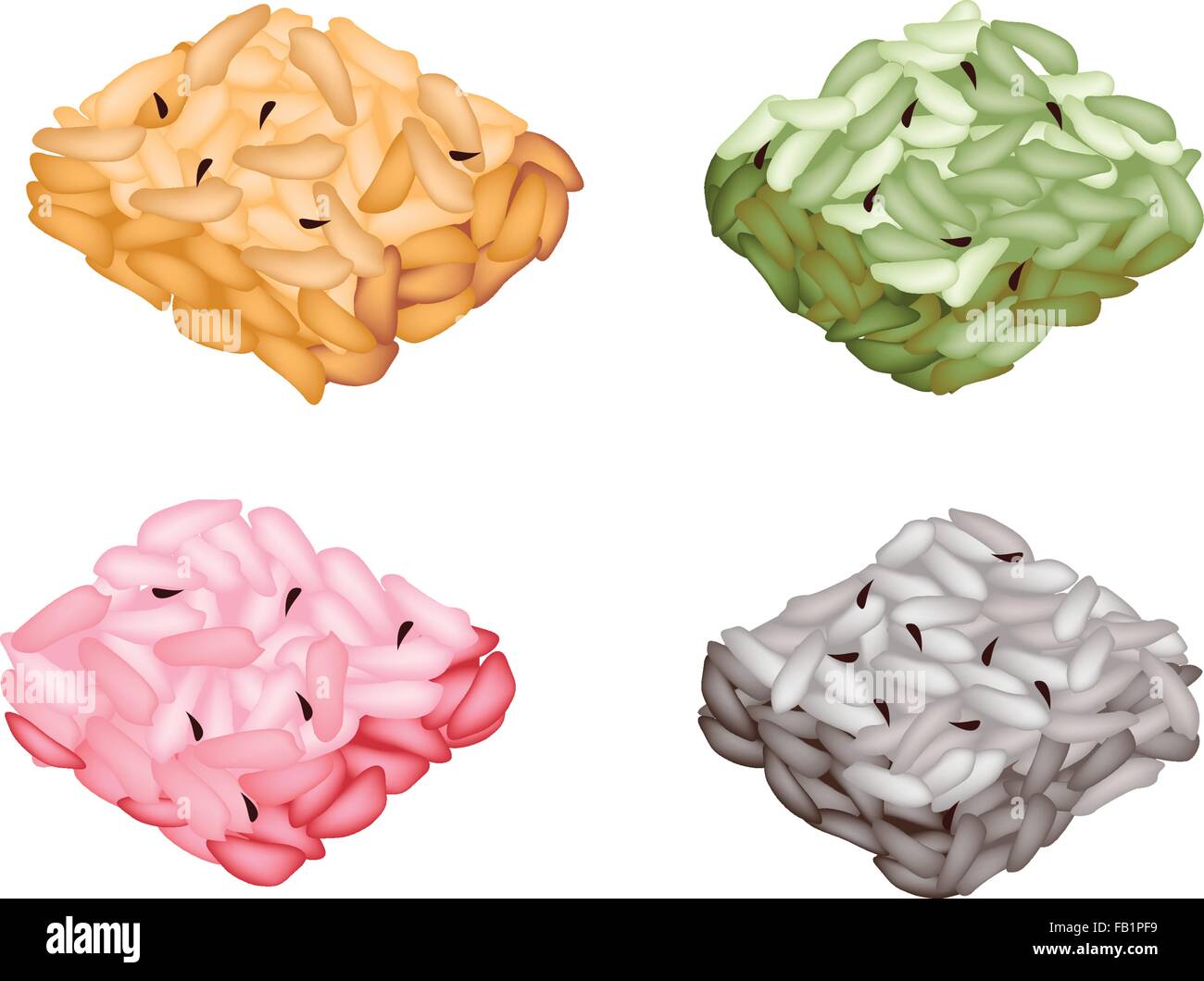 Japanese Traditional Snack, Stack of Kaminari-okoshi Made From Crispy ...