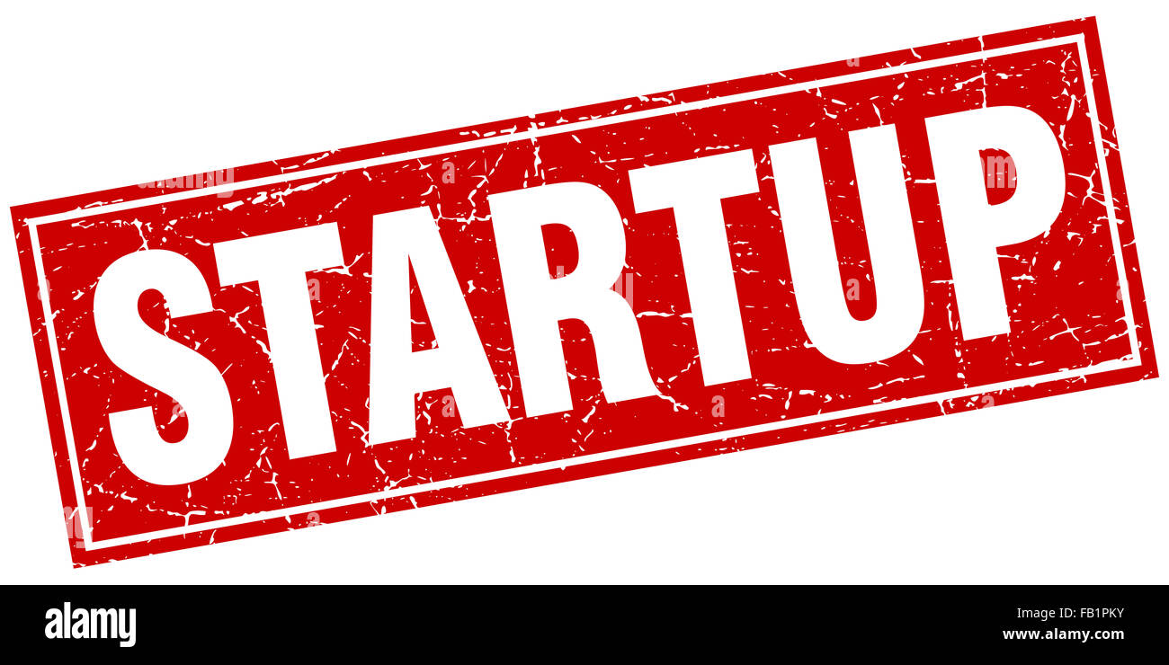 Startup square grunge stamp hi-res stock photography and images - Alamy