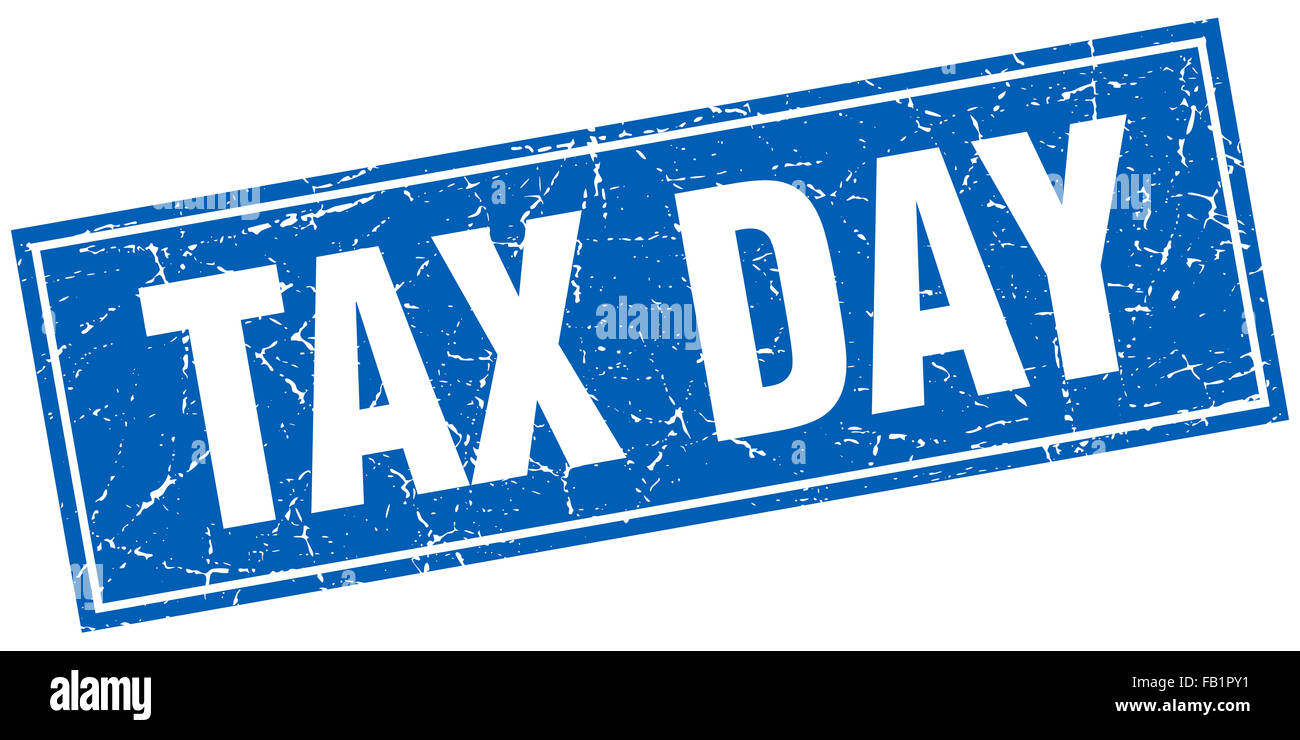 Tax day blue grunge hi-res stock photography and images - Alamy