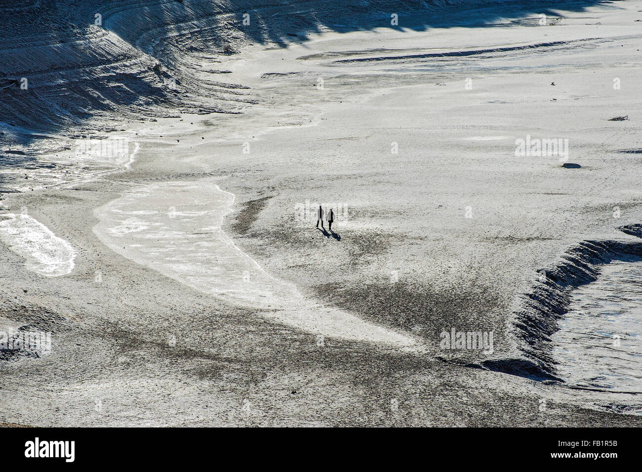 Sylvenstein Reservoir, low water, Bavaria, Upper Bavaria, Germany Stock ...