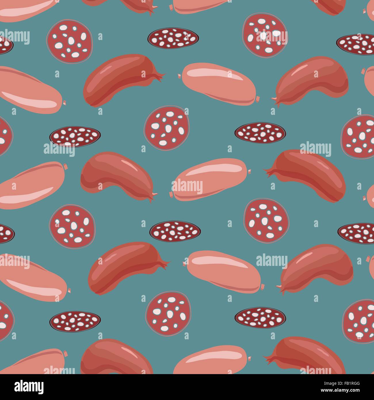 Seamless pattern with sausages Stock Vector Image & Art - Alamy