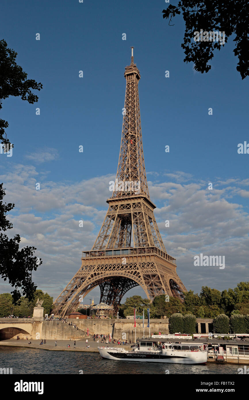The Eiffel Tower and the River Seine, Paris, France Stock Photo - Alamy