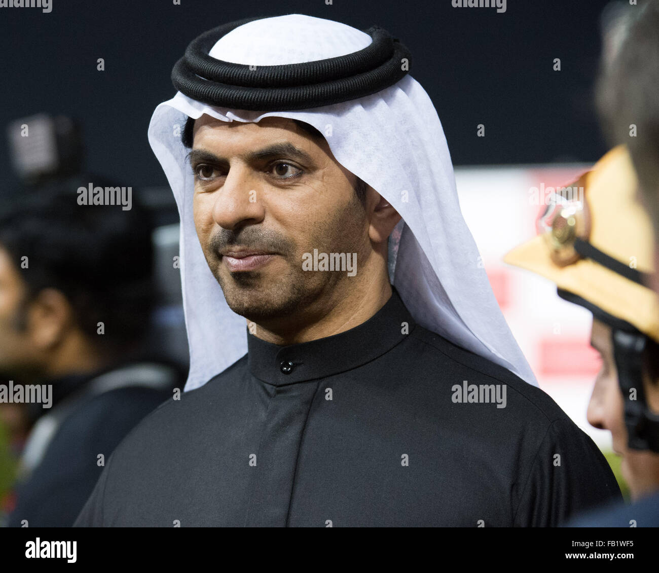Dubai, UAE. 07th Jan, 2016. Saeed Bin Suroor before the Thoroughbreds ...