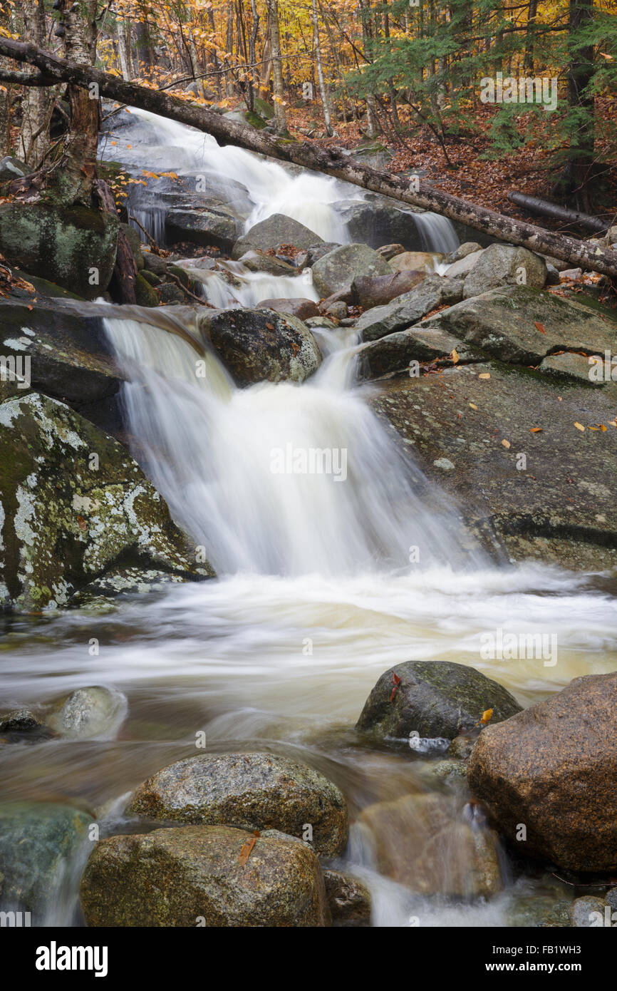 Stark Falls along Stark Falls Brook in Woodstock, New Hampshire USA ...