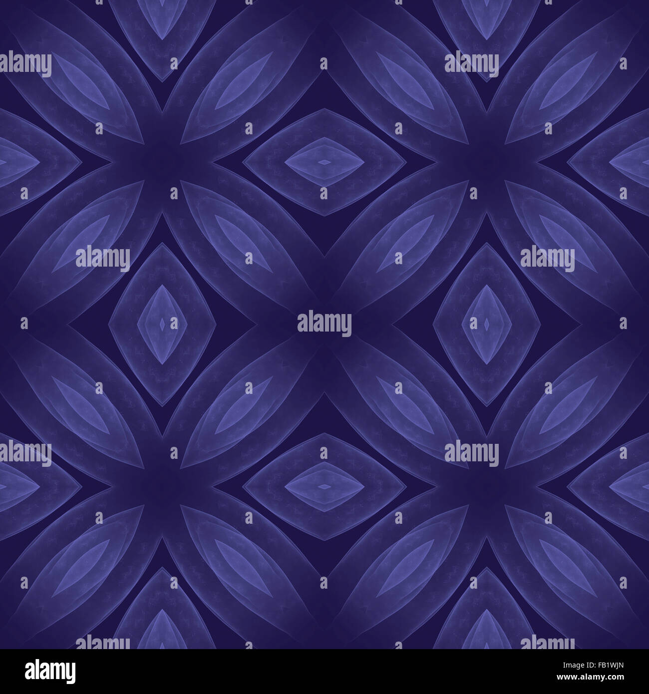 Abstract fractal seamless background or pattern in dark blue. Design ...