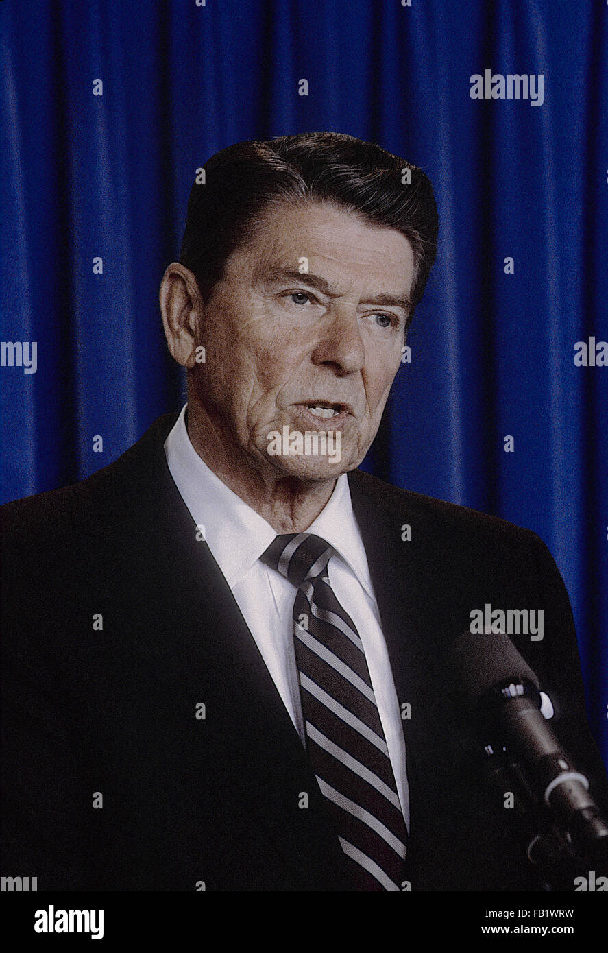 Washington, DC., USA, 14th May 1984 President Ronald Reagan remarks and ...