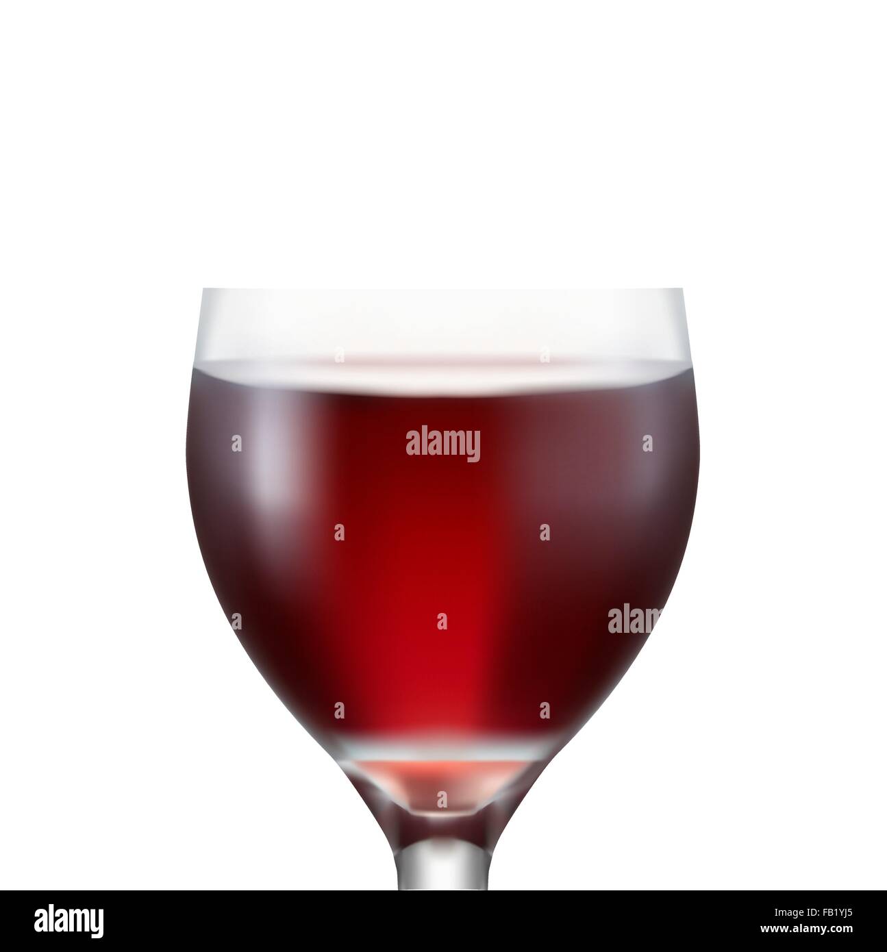 Crystal glass with red wine Stock Vector Image & Art - Alamy