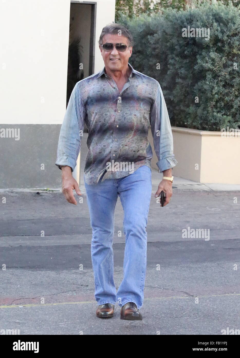 Creed star Sylvester Stallone out for lunch at Cafe Roma in Beverly ...