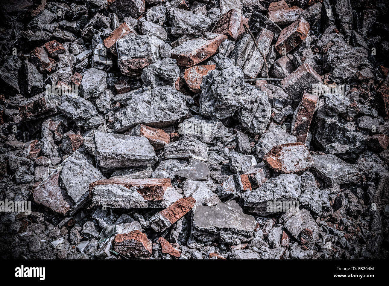 background of brick rubble debris Stock Photo - Alamy