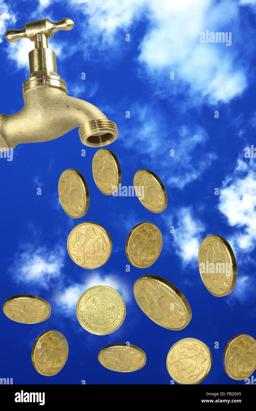 Falling Coins Wallpaper