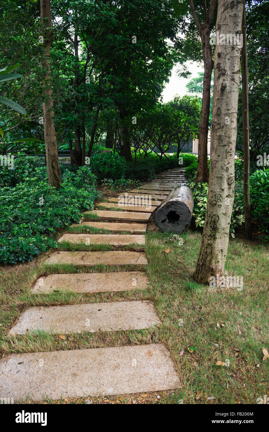 pathway in outdoor of a residential building Stock Photo - Alamy