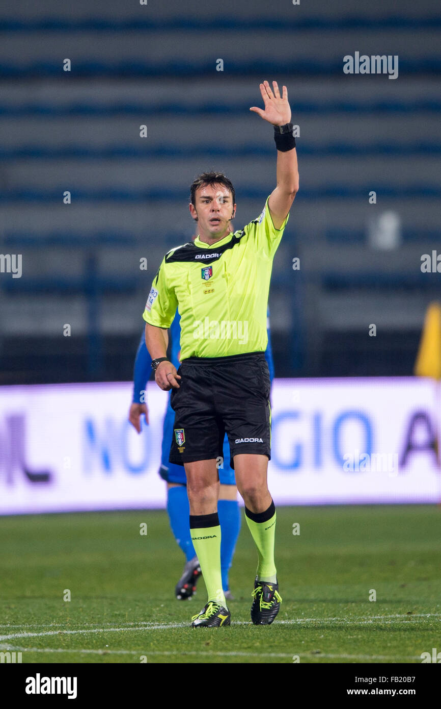 Empoli, Italy. 6th Jan, 2016. Domenico Celi (Referee) Football/Soccer ...