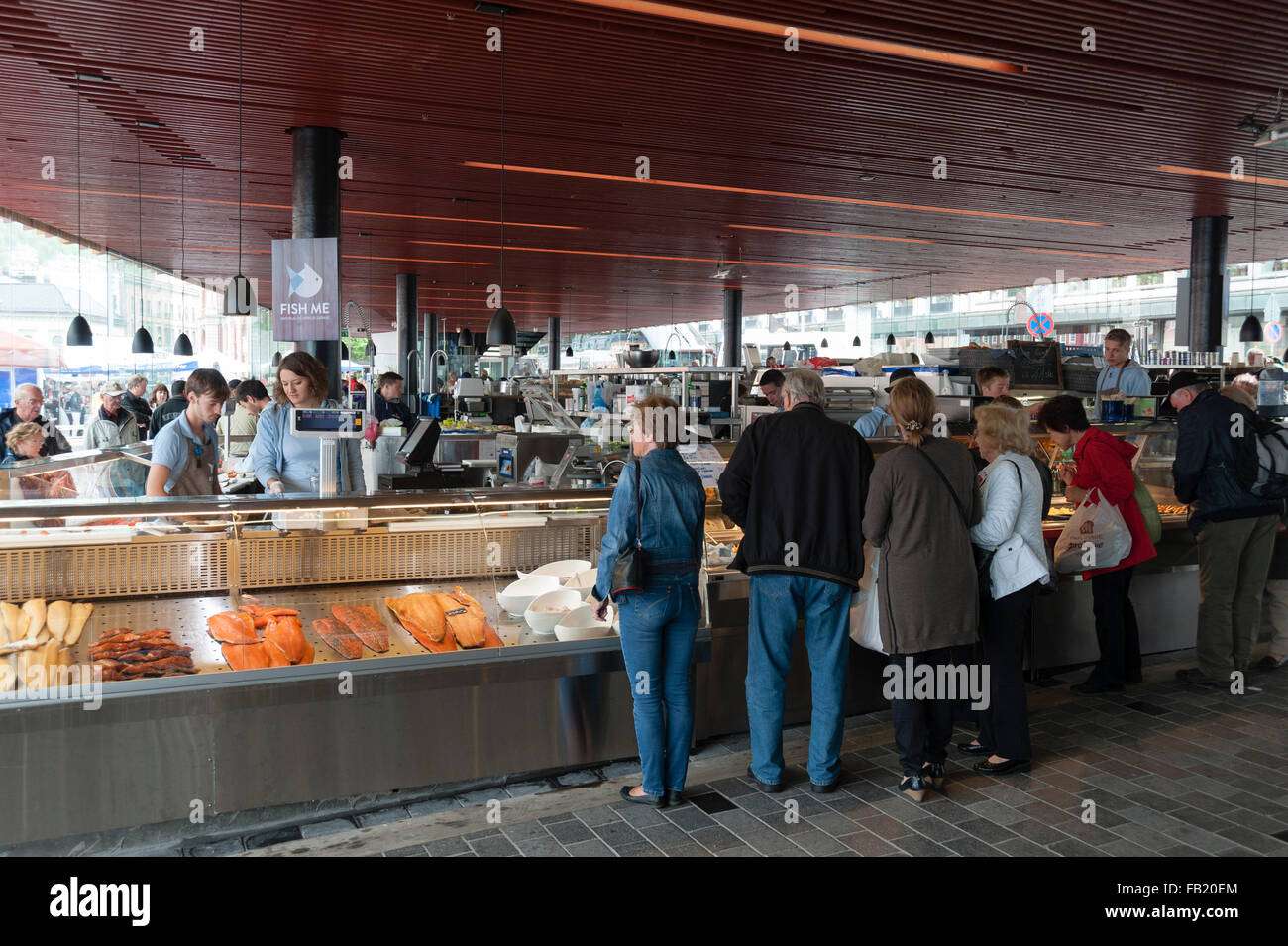 Fish Market, Bergen, Norway Stock Photo - Alamy