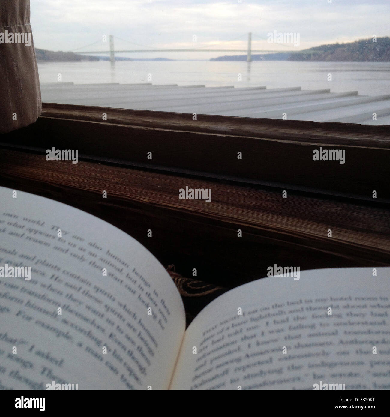 opened book and window Stock Photo - Alamy