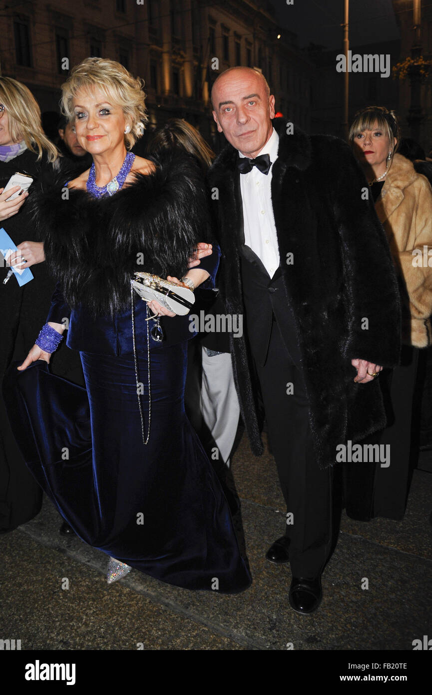 Teatro alla Scala season opening night - Arrivals Featuring: Daniela ...