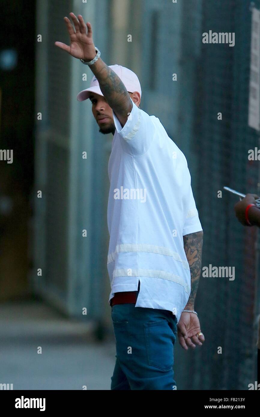Chris brown seen arriving at ABC studios before his performance on ...