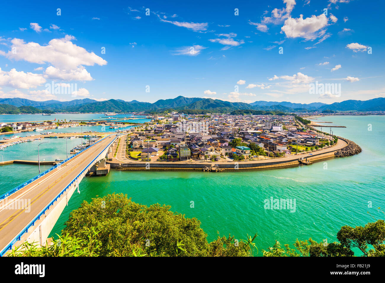 Senzaki, Nagato, Yamaguchi Japan town view Stock Photo - Alamy