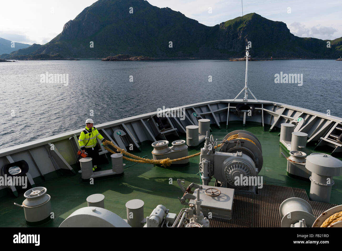 Lofoten islands norway ship hi-res stock photography and images - Alamy